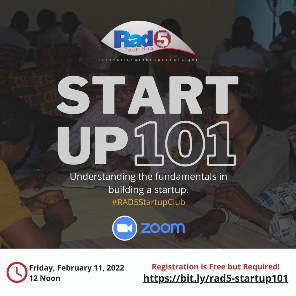 Startup 101: Speaker 2 - Fundamentals to Building a Startup » RAD5 Tech Hub